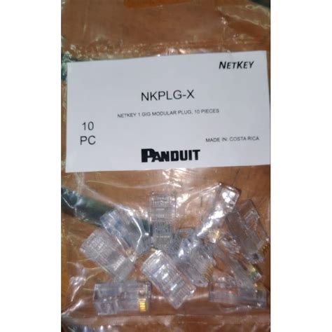 Jual Panduit Netkey Nkplg X Rj45 Cat6 10bh Modular Plug Panduit