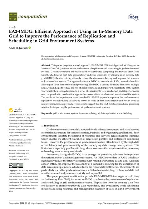 pdf ea2 imdg efficient approach of using an in memory data grid to