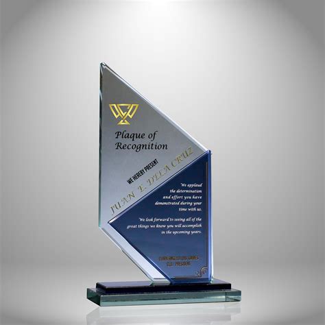 Custom Glass Recognition Awards Awards Central Philippines 47