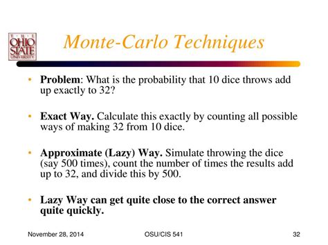 Ppt Monte Carlo Techniques Powerpoint Presentation Free Download