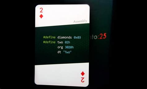 code deck are playing cards for developers