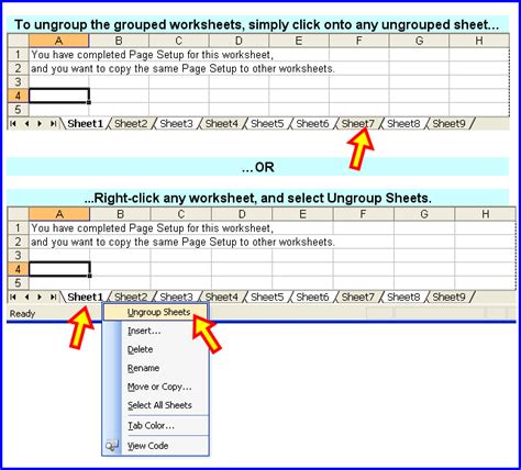 tom s tutorials for excel copying your page setup to multiple worksheets tom urtis