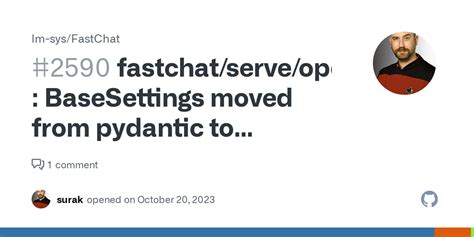 fastchat serve openai api server py basesettings moved from pydantic