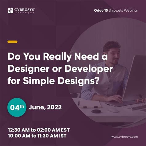 Registration For Free Odoo 15 Webinar Odoo Snippet Development