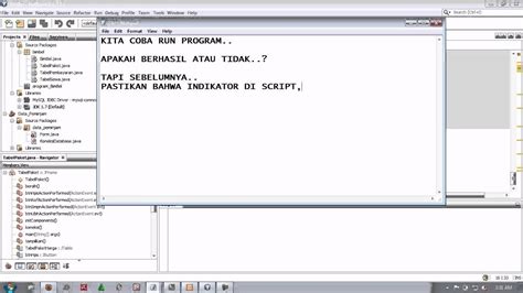 Cara Membangun Program Sederhana Aplikasi Javanetbeans Dgn Basis Data