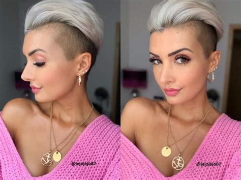 Смотреть Девушки с выбритыми висками 59 фото