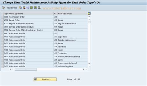 Oio5 Sap Tcode Valid Mats By Order Type