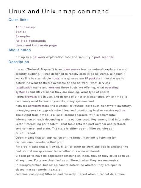 Nmap Pdf Transmission Control Protocol Firewall Computing