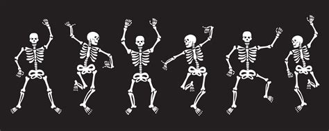 Set Of Dancing Black Skeletonsvector Illustration 12246238 Vector Art At Vecteezy Set Of Dancing Black Skeletonsvector Illustration 12246238 Vector Art At Vecteezy