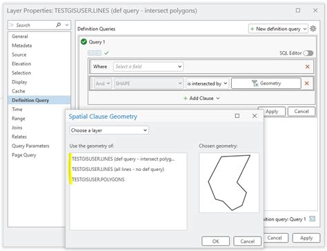 Spatial Definition Query — Highlight Chosen Layer Esri Community