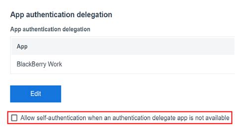setting up an authentication delegate