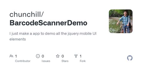 Github Chunchill Barcodescannerdemo I Just Make A App To Demo All The Jquery Mobile Ui Elements