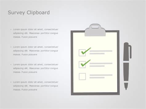 Clipboard Checklist Powerpoint Template