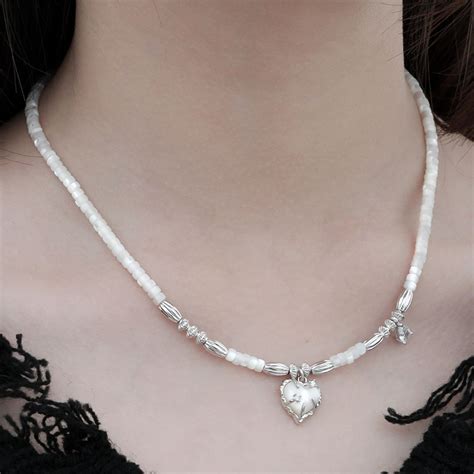 925 Sterling Silver Pearl Necklace Jentle Jewelry