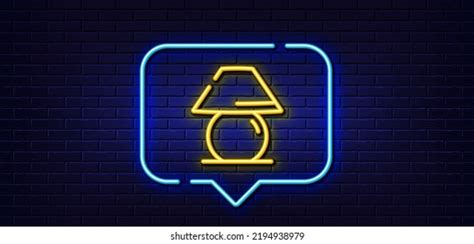Neon Light Speech Bubble Table Lamp Stock Vector Royalty Free 2194938979 Shutterstock