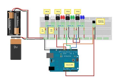 Remote Controlled Fiber Optic Ceiling Light With Arduino Open
