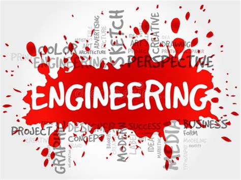 Engineering Word Cloud Stock Illustration Illustration Of Builder