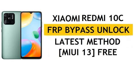 Xiaomi Redmi 10C FRP Bypass MIUI 13 Without PC Apk Reset Google