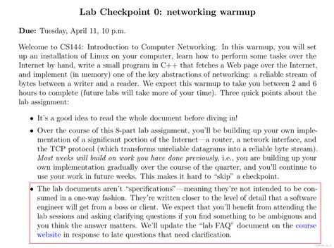 Cs144（2023 Spring）lab 0：networking Warmup（环境搭建 And Webget And Bytestream