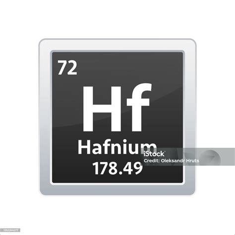하프늄 기호 주기적인 테이블의 화학 적 요소 벡터 스톡 일러스트레이션 0명에 대한 스톡 벡터 아트 및 기타 이미지 0명 3