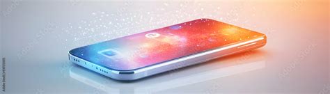 Photo Realistic As Mobile Phone With Holographic Iot Icon And Sensor Icon Concept As A Photo