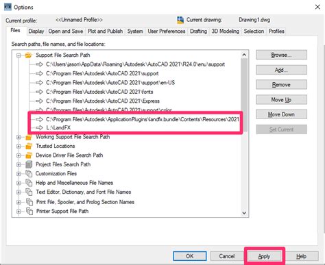 Verify The Support File Search Path