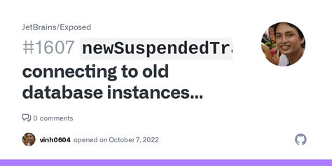 `newsuspendedtransaction` Connecting To Old Database Instances Across