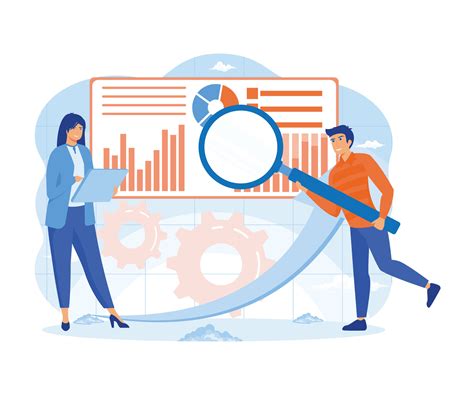 Data Science Research Analysis In The Finance Industry Flat Vector