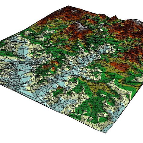 Triangular Irregular Network Indicating The Surface Download Scientific Diagram