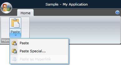 Silverlight RibbonView Styling The RadRibbonSplitButton Telerik UI For Silverlight