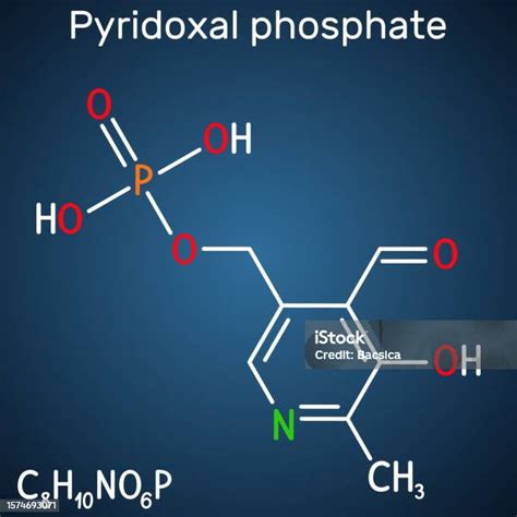 Pyridoxal Phosphate Plp Molecule It Is Active Form Of Vitamin B6 And Coenzyme Structural