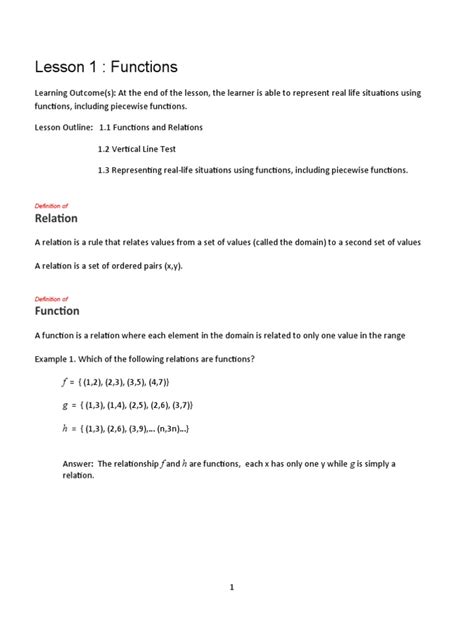 Gen Math Mod 1 Pdf Fraction Mathematics Function Mathematics