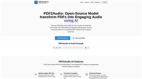 Pdf2audio Ai Convert Pdfs Into Engaging Audio Content Creati Ai