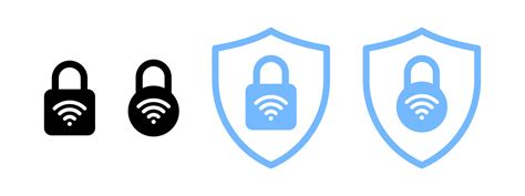 WiFi Security Icons Vector Icons 36201578 Vector Art At Vecteezy