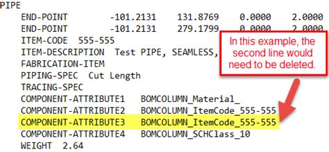Adding The Item Code Column To An Isometric Bom And Cut Piece List