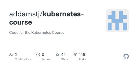 Github Addamstjkubernetes Course Code For The Kubernetes Course