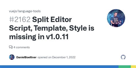 Split Editor Script Template Style Is Missing In V1011 · Issue 2162 · Vuejslanguage Tools