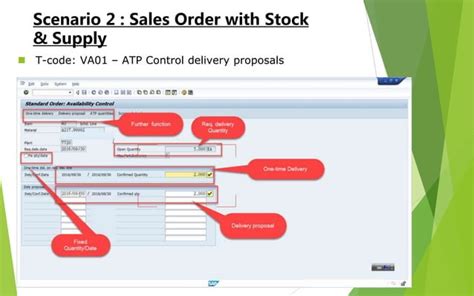 Sap Atp Check For Sales Order Pdf Logistics Business