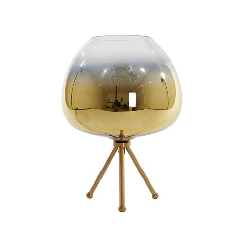 Retro Goldene Dreibein Tischlampe Light And Living Mayson Vivaleuchtende
