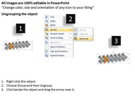 3d Interconnected Arrows 7 Stages Ppt Flowchart Examples Powerpoint Slides