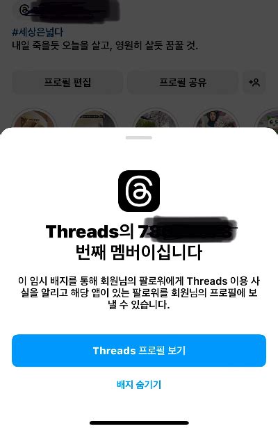 스레드 Sns 열차를 타고 팔로워를 늘리는 방법과 그 외 쓰레드 뜻 가입 사용방법 탈퇴 배지 건에 대하여
