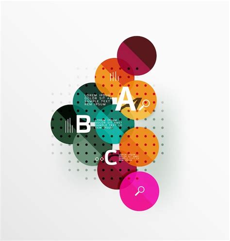 현대적인 원형 옵션 인포그래픽 다이어그램 워크플로 레이아웃 다이어그램 번호 옵션 또는 웹 디자인을 위한 벡터 템플릿 배경