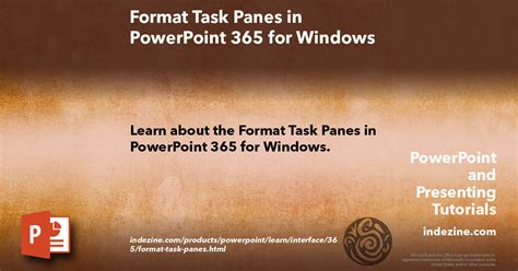 Format Task Panes In PowerPoint For Windows