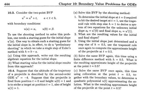 Solved Chapter Boundary Value Problems For Odes Chegg