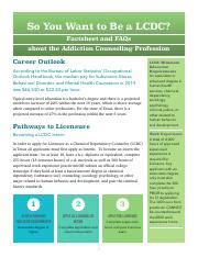 Becoming A LCDC Career Facts FAQs Pathways Course Hero