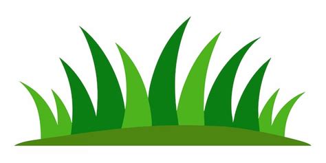 Green Grass Vector On White Background Premium Ai Generated Vector