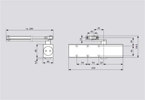 Купить доводчик дверной "Dorma" TS-83 EN3-6 (серый) в Санкт-Петербурге