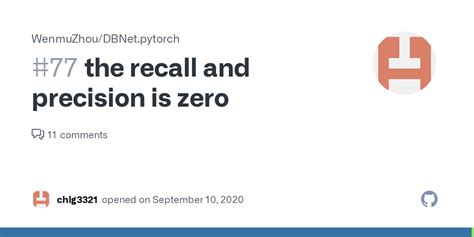 The Recall And Precision Is Zero Issue WenmuZhou DBNet Pytorch GitHub