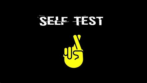 Self Test Youtube