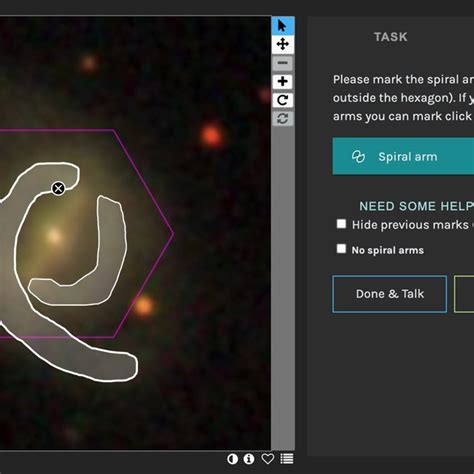 A Screenshot Of The Spiral Arm Classification Page From The Second